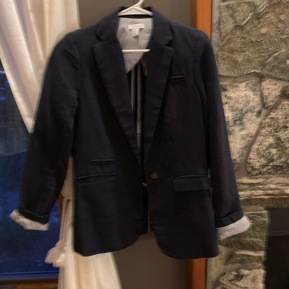 Kenar | Jackets & Coats | Kenar Navy Blue Linen Blazer | Poshmark